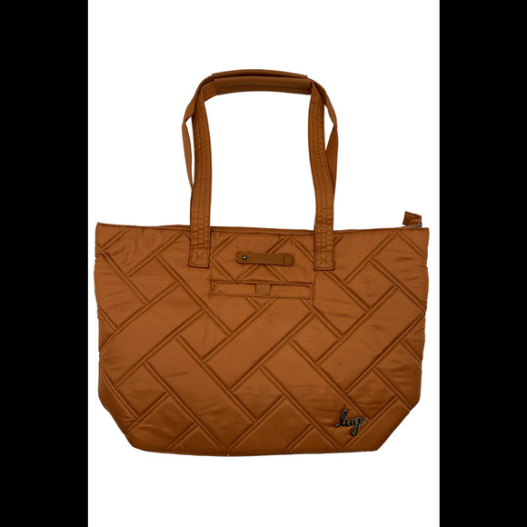 lug | Bags | Lug Medium Tote With Trolley Sleeve Skyliner Copper Brown ...